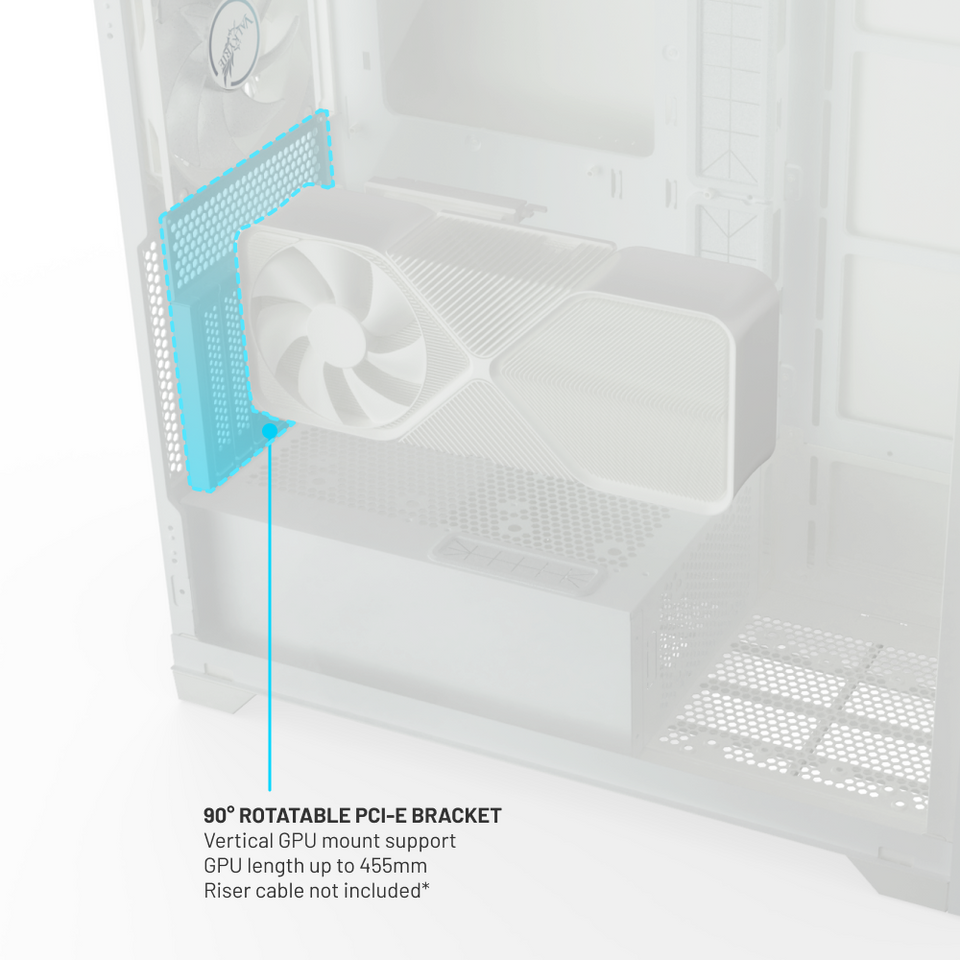 Valkyrie VK-02 Mid Tower ATX PC Case with LCD Screen