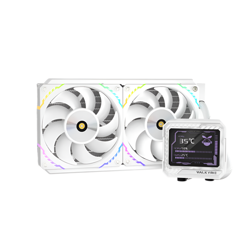 Valkyrie V240 AIO CPU Liquid Cooler with LCD Screen